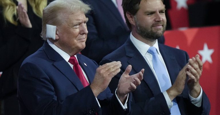 Donald Trump reappears with his ear bandaged after attack